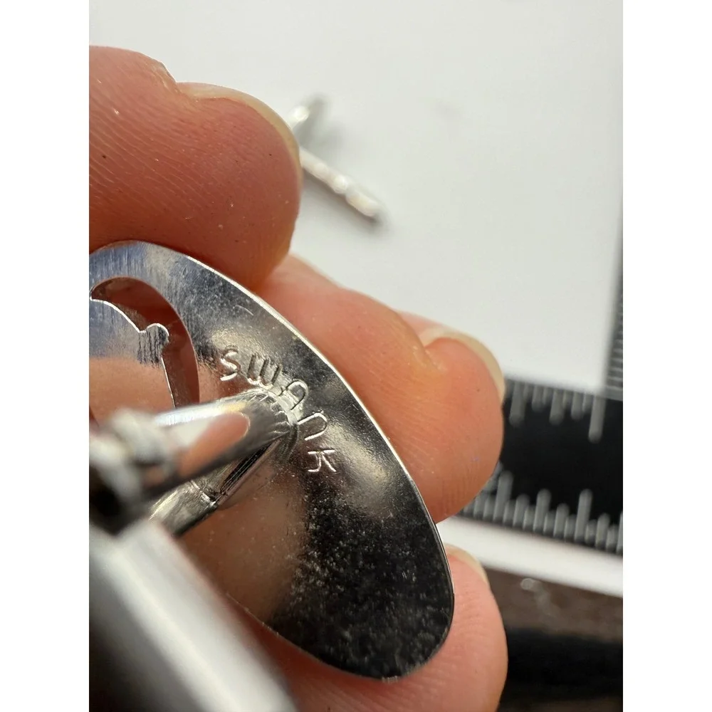 SWANK | Accessories | Swank Vintage Silver Tone Oval Cutout Cufflinks ...